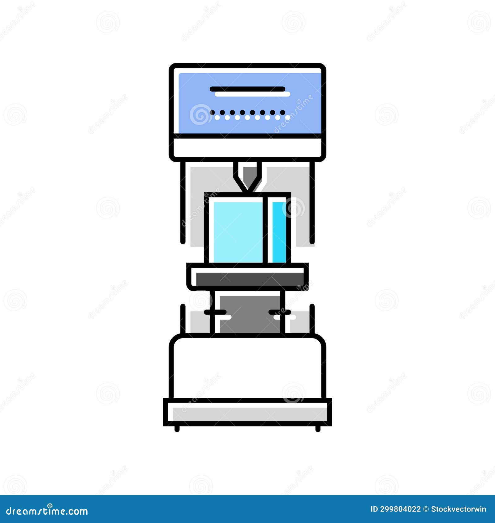 Hardness Testing Materials Engineering Color Icon Vector Illustration ...