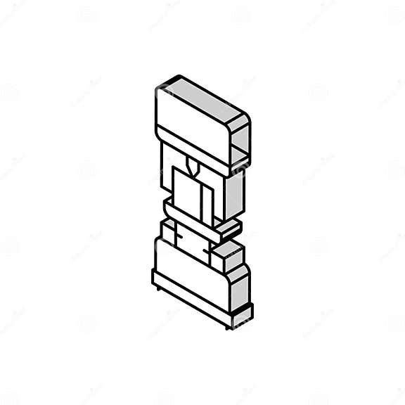 Hardness Testing Materials Engineering Isometric Icon Vector ...