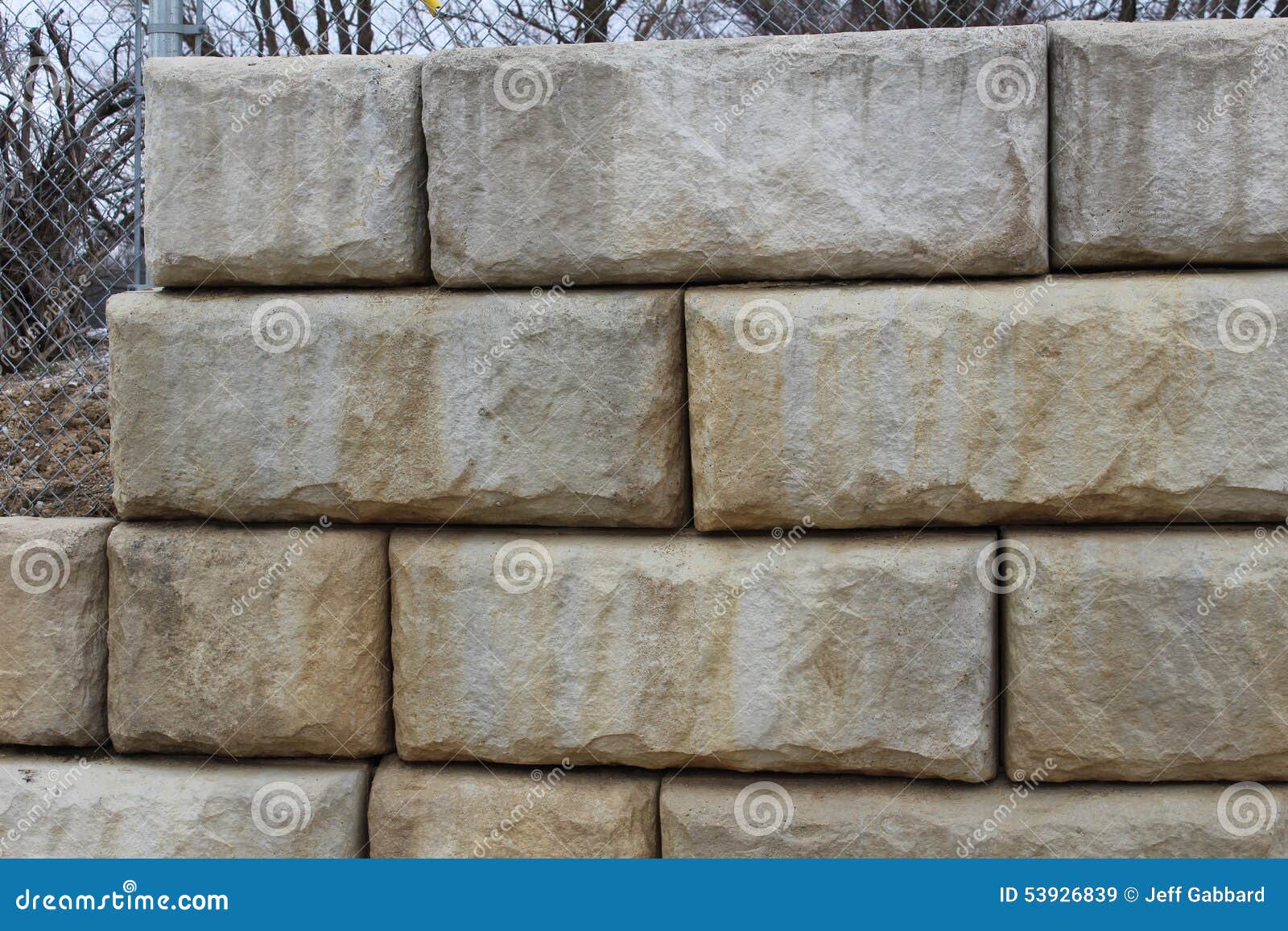 Hardscaping Stone Retaining Wall Stock Image - Image of nature ...