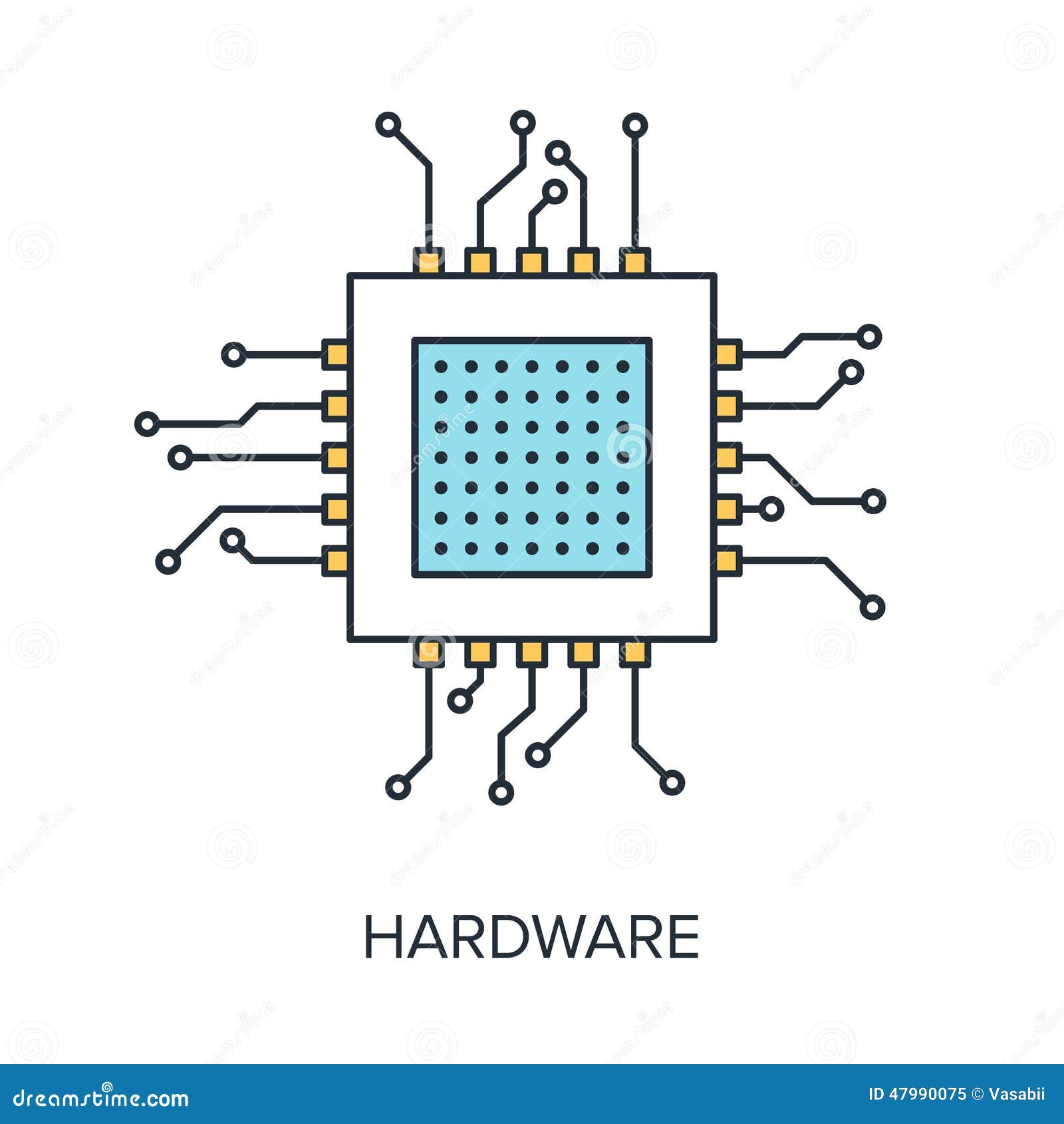 Hardware ilustración del vector. Ilustración de dispositivo - 47990075