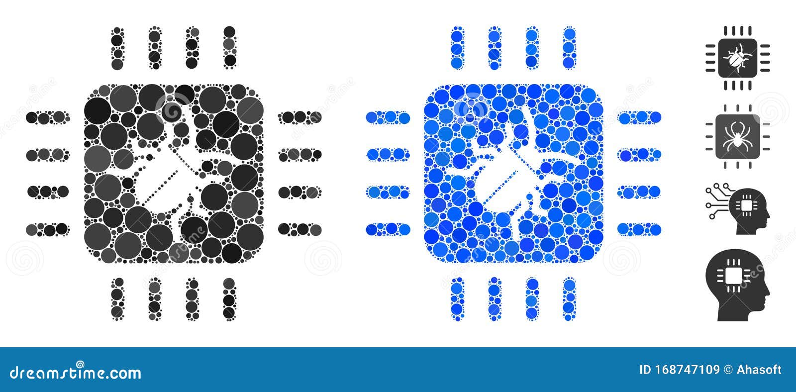 Hardware Bug Composition Icon of Spheric Items Stock Illustration ...