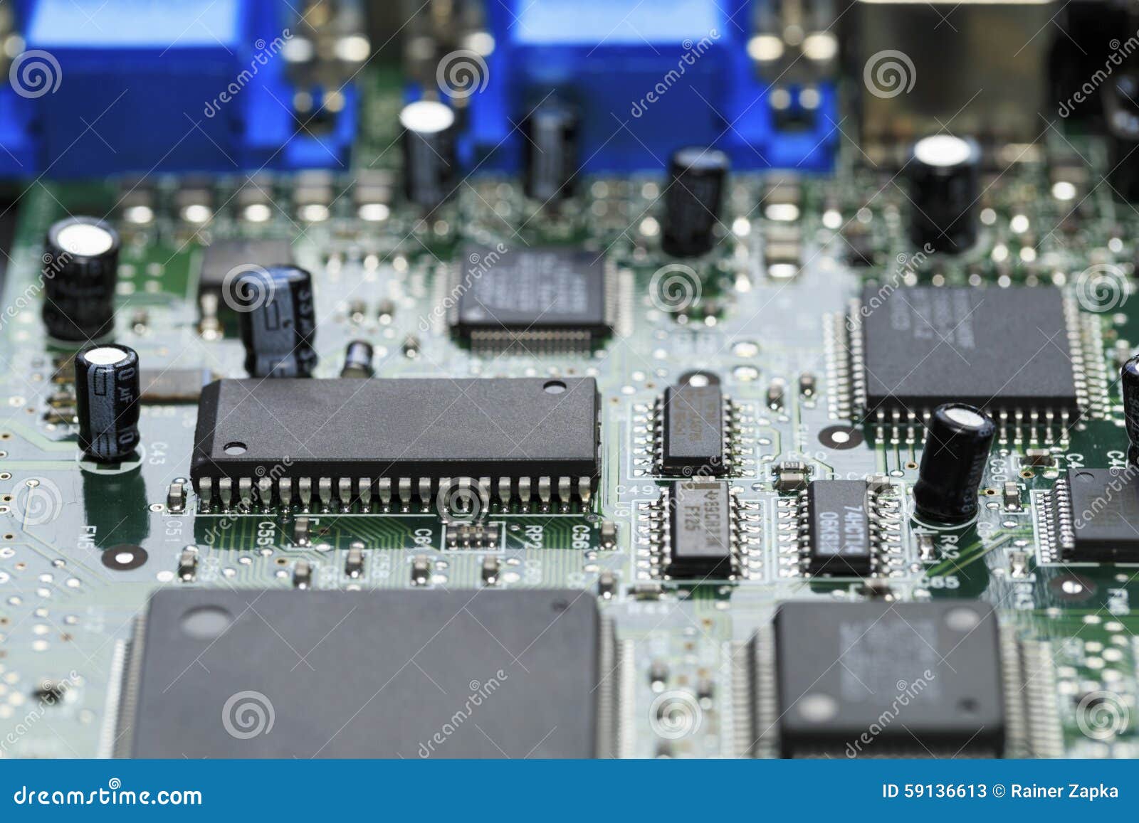 Hardware stock image. Image of blue, processor, science - 59136613