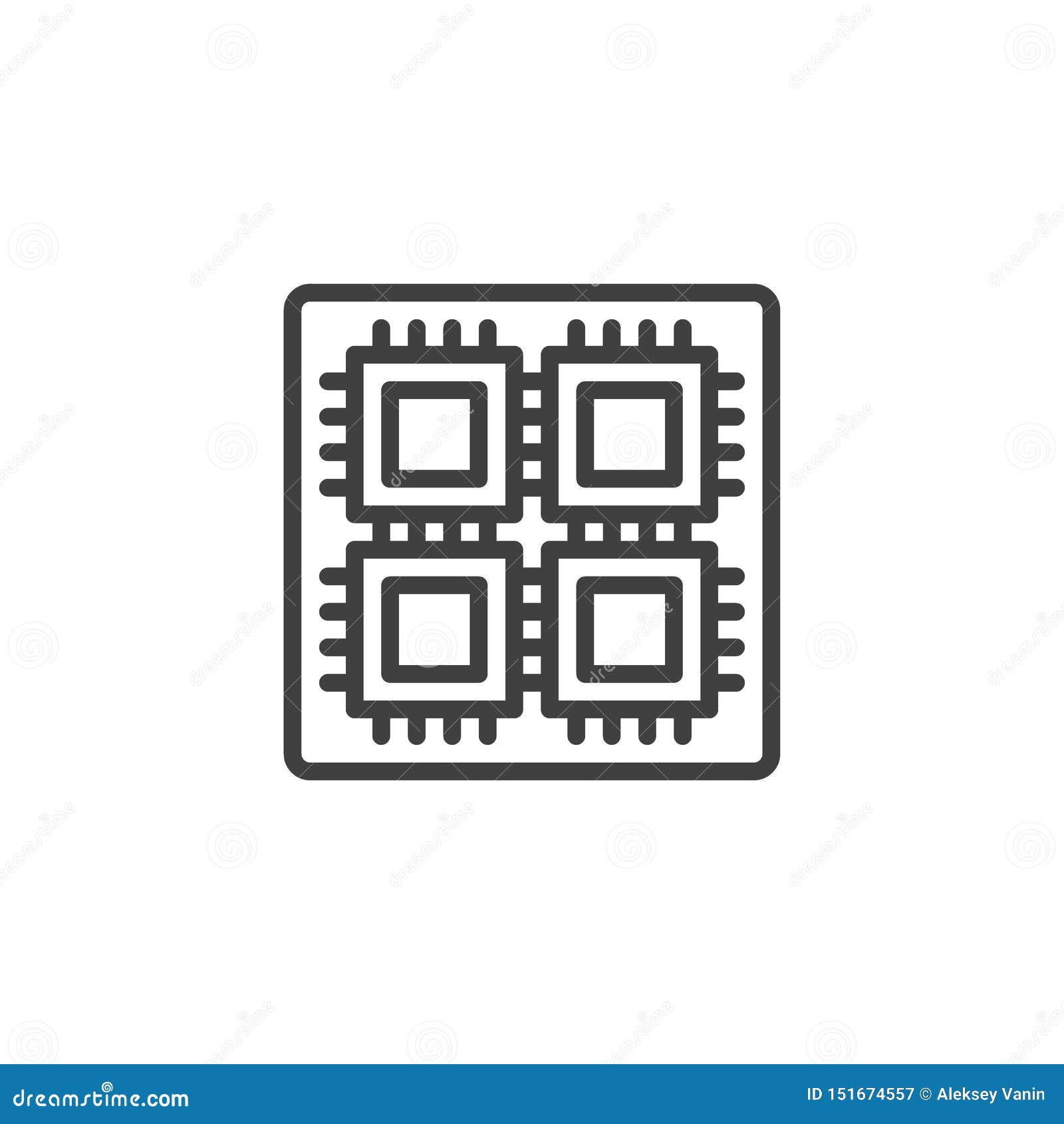 Hardware, Chip, Processor Line Icon Stock Vector - Illustration of ... Hardware, Chip, Processor Line Icon Stock Vector - Illustration of ...