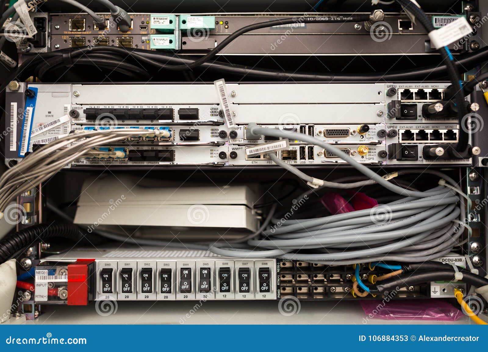 Hardware De Las Telecomunicaciones Tapado Imagen de archivo - Imagen de ...