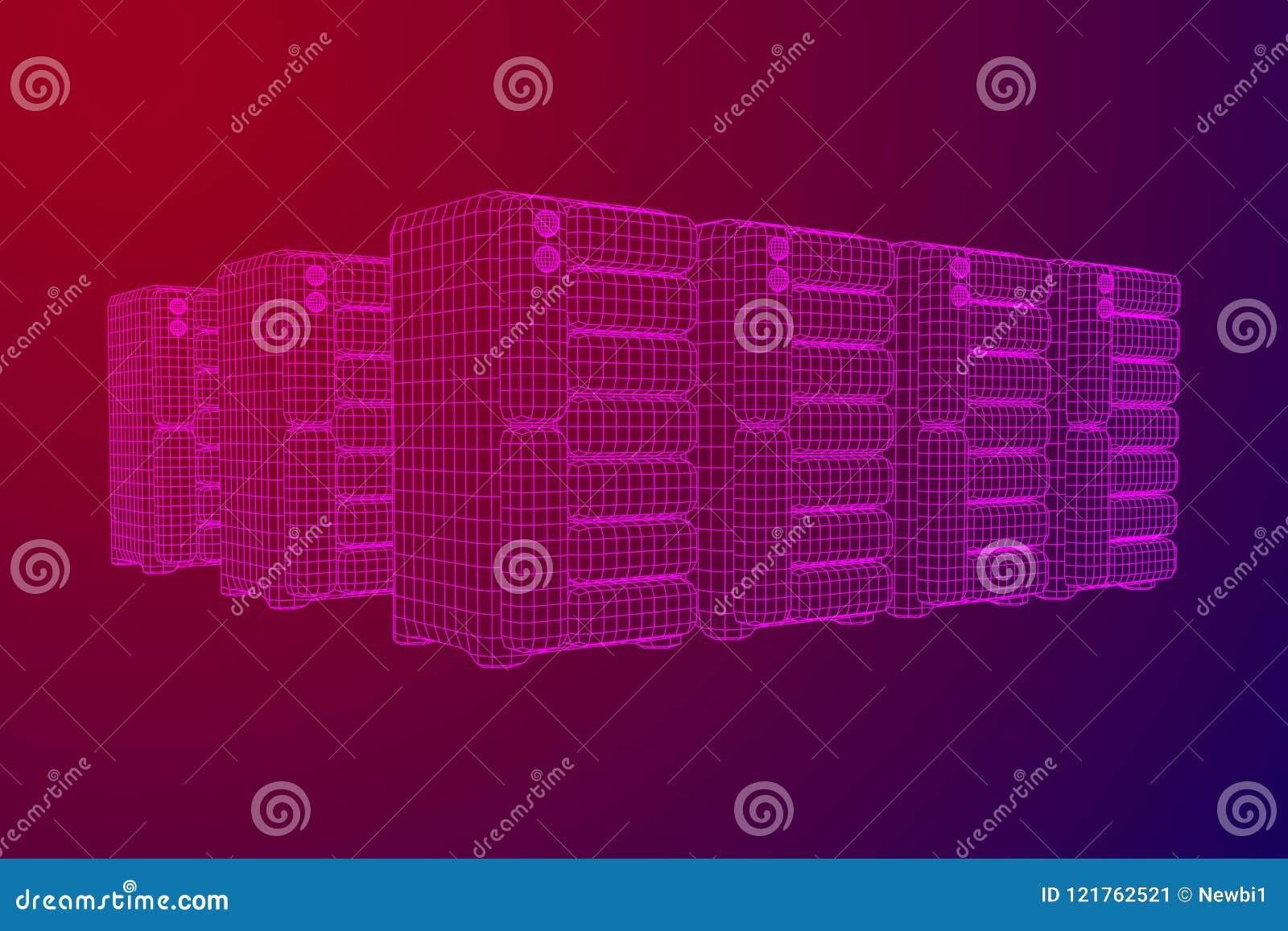 Hardware Equipment Telecommunication Server Stock Vector - Illustration ...