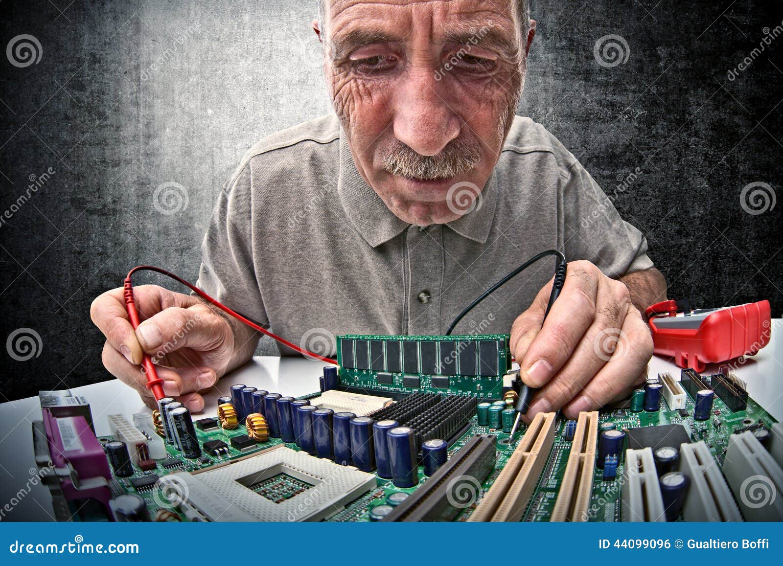 Hardware expert stock photo. Image of worker, computer - 44099096