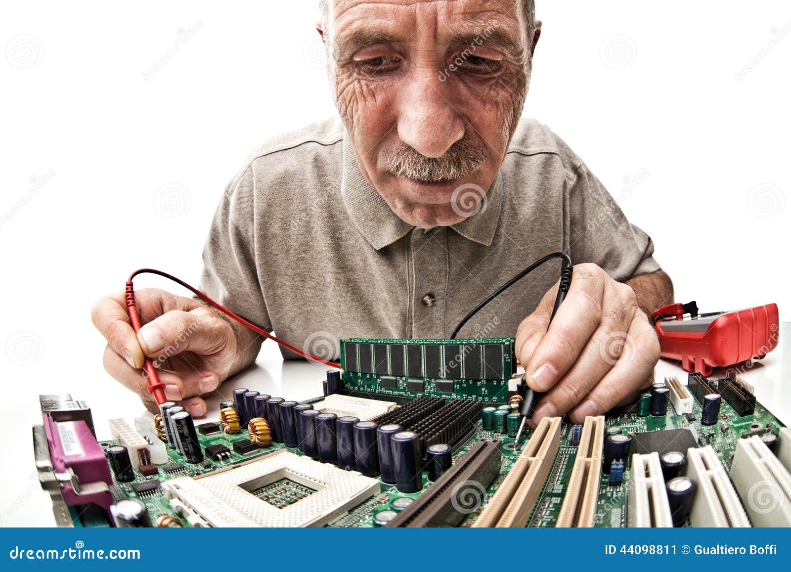 Hardware expert stock image. Image of computer, aged - 44098811