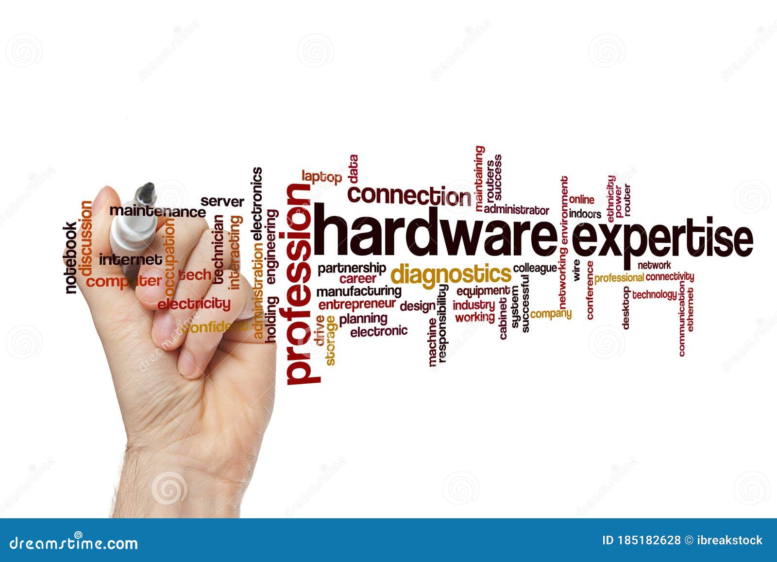 Hardware Expertise Word Cloud Concept Stock Illustration - Illustration ...