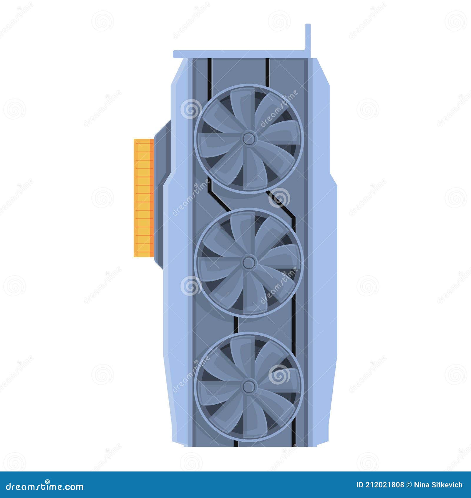 Hardware Gpu Card Icon, Cartoon Style Stock Vector - Illustration of ...