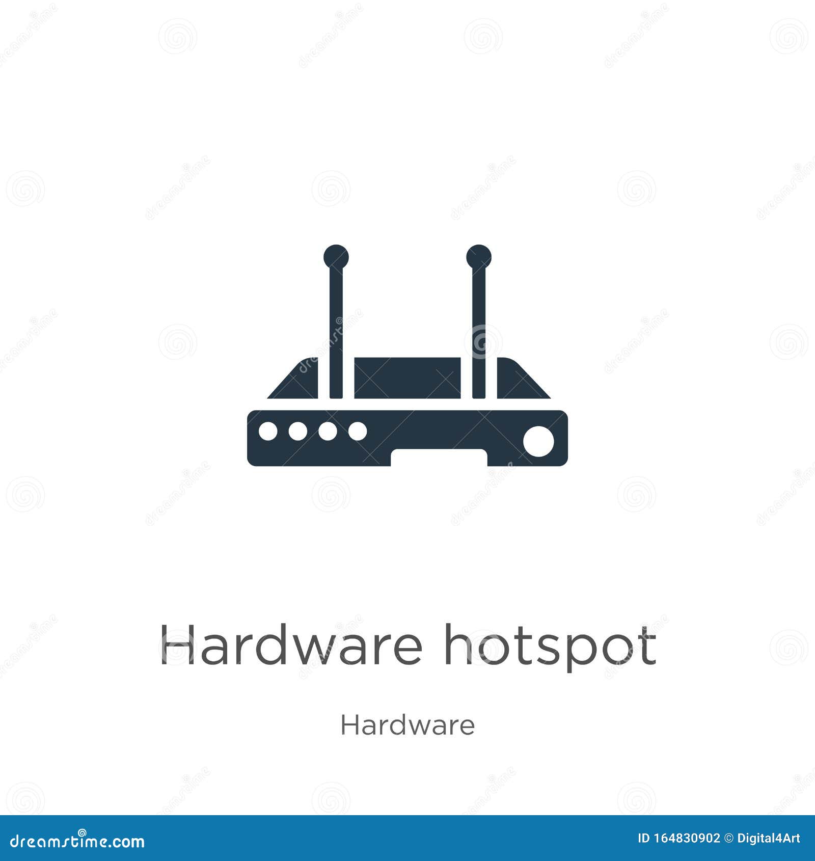 Hardware Hotspot Icon Vector. Trendy Flat Hardware Hotspot Icon from ...