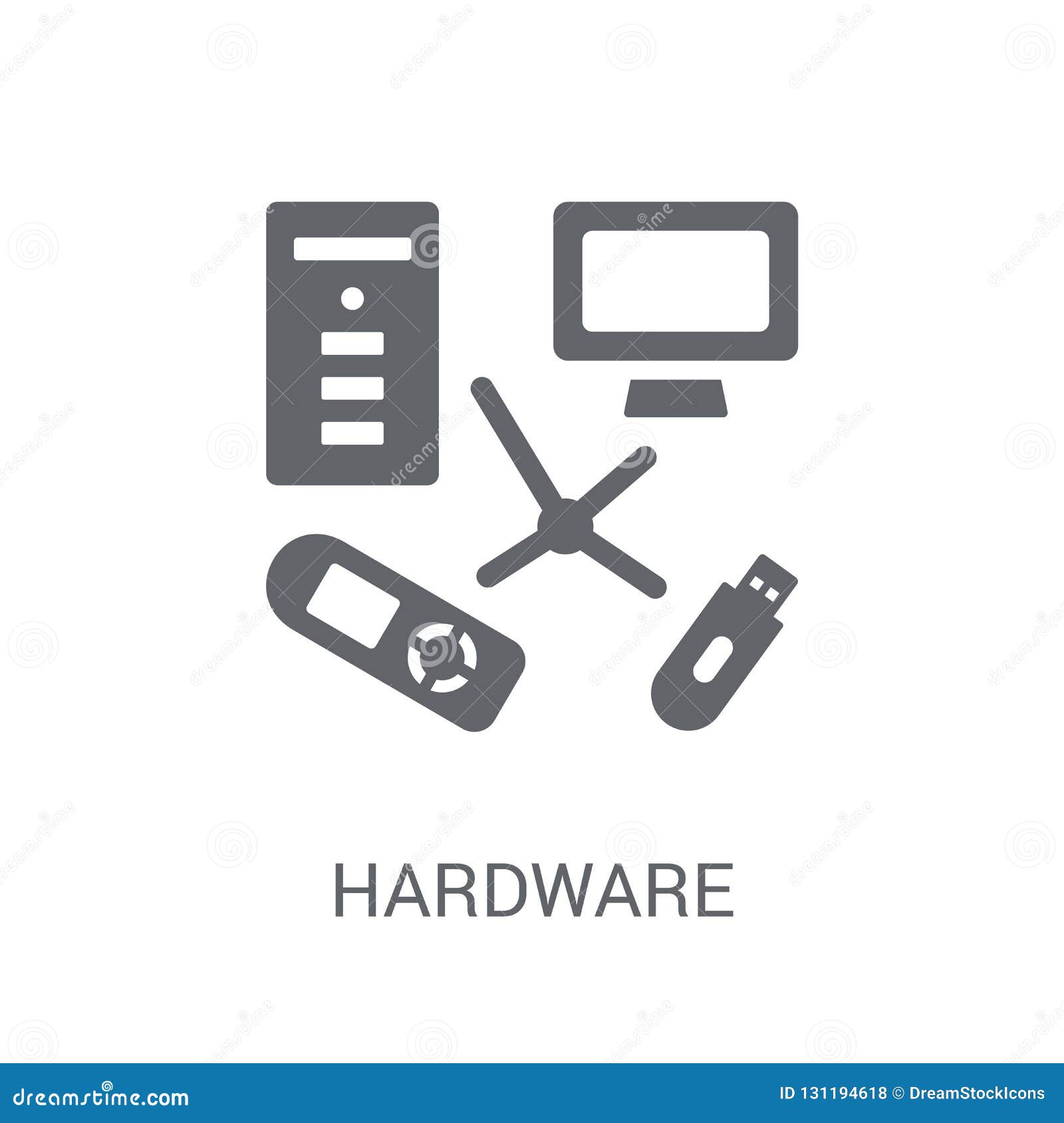 Hardware Icon. Trendy Hardware Logo Concept on White Background Stock ...