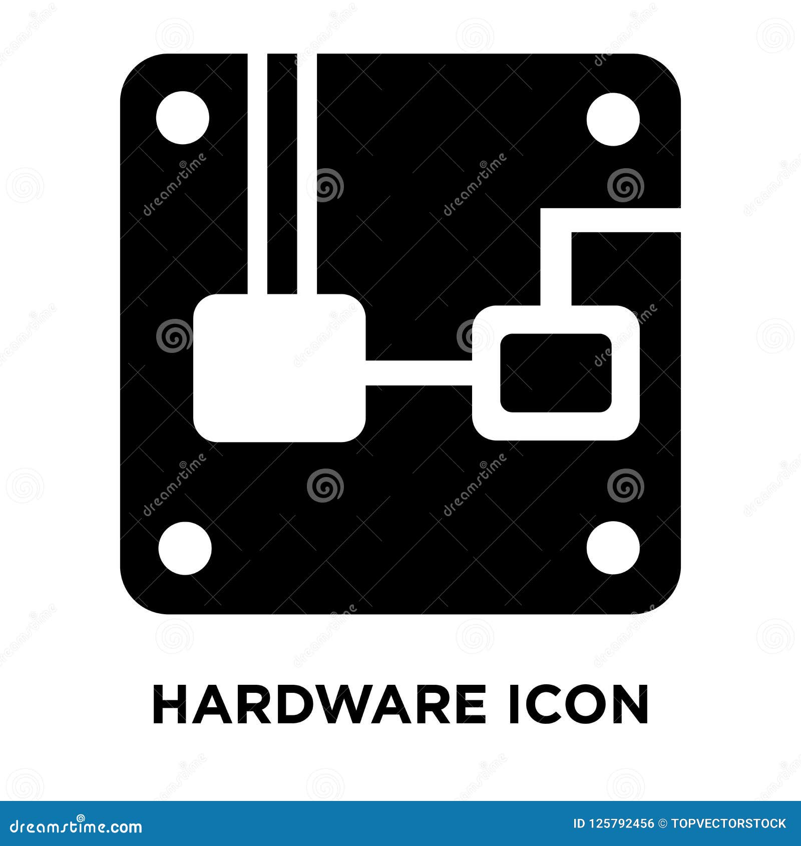 Hardware Icon Vector Isolated on White Background, Logo Concept Stock ...
