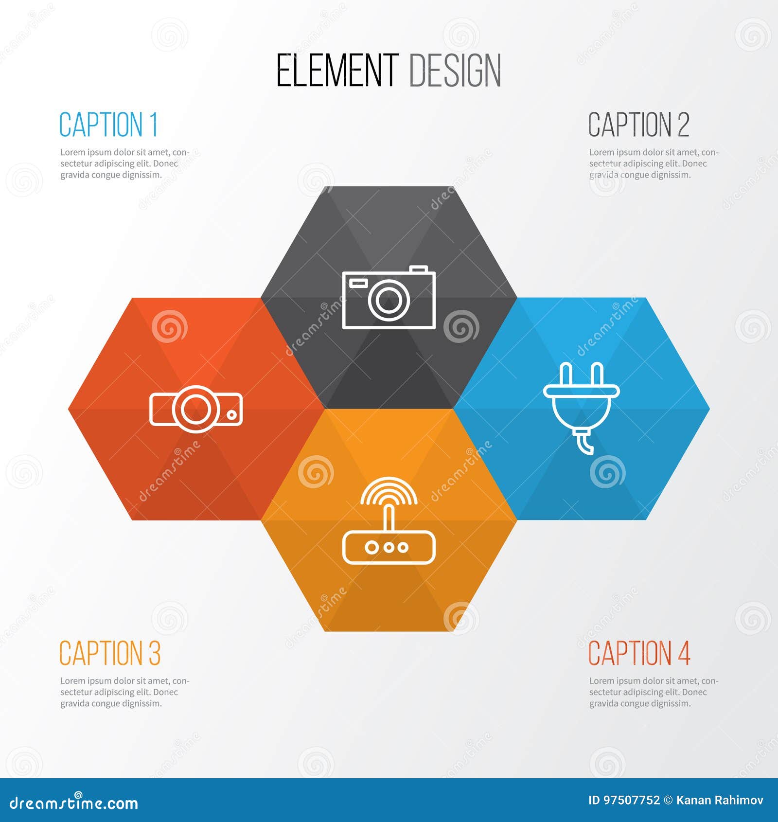 Hardware Icons Set. Collection of Socket, Switch, Presentation and ...