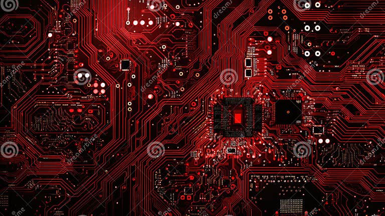 Hardware Information Technology Red Stock Illustration - Illustration of server, programming ...