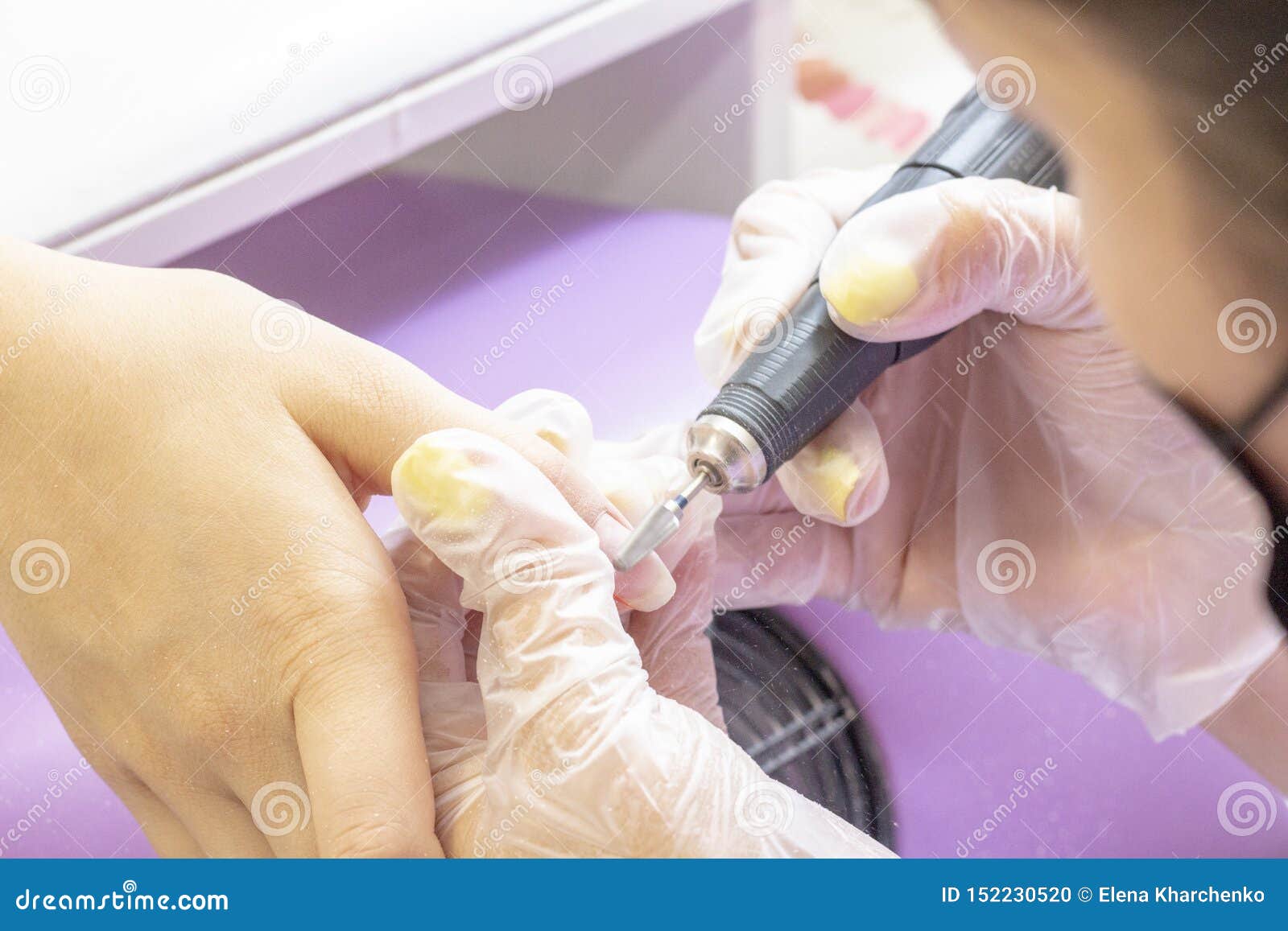 Hardware Manicure. Gellak Removal Shellac Coating Nail Plate Treatment ...