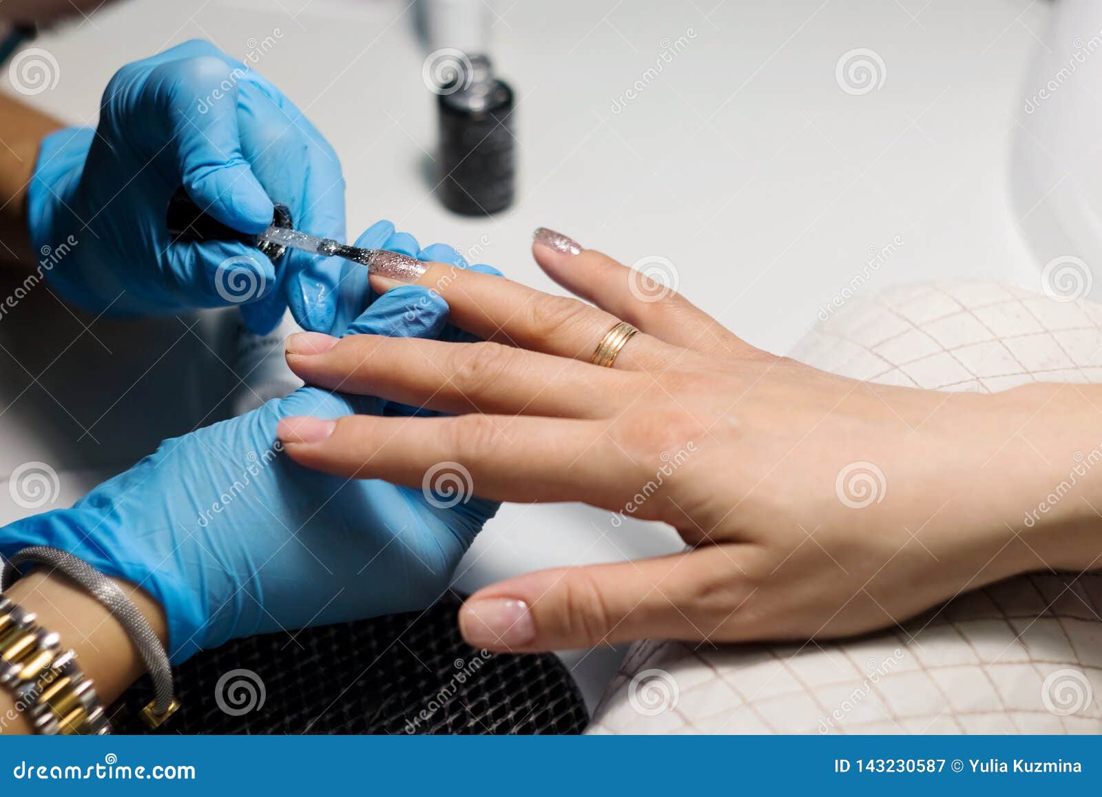 Nail Salon, Nail and Hand Care Stock Image - Image of lacquer, finger ...