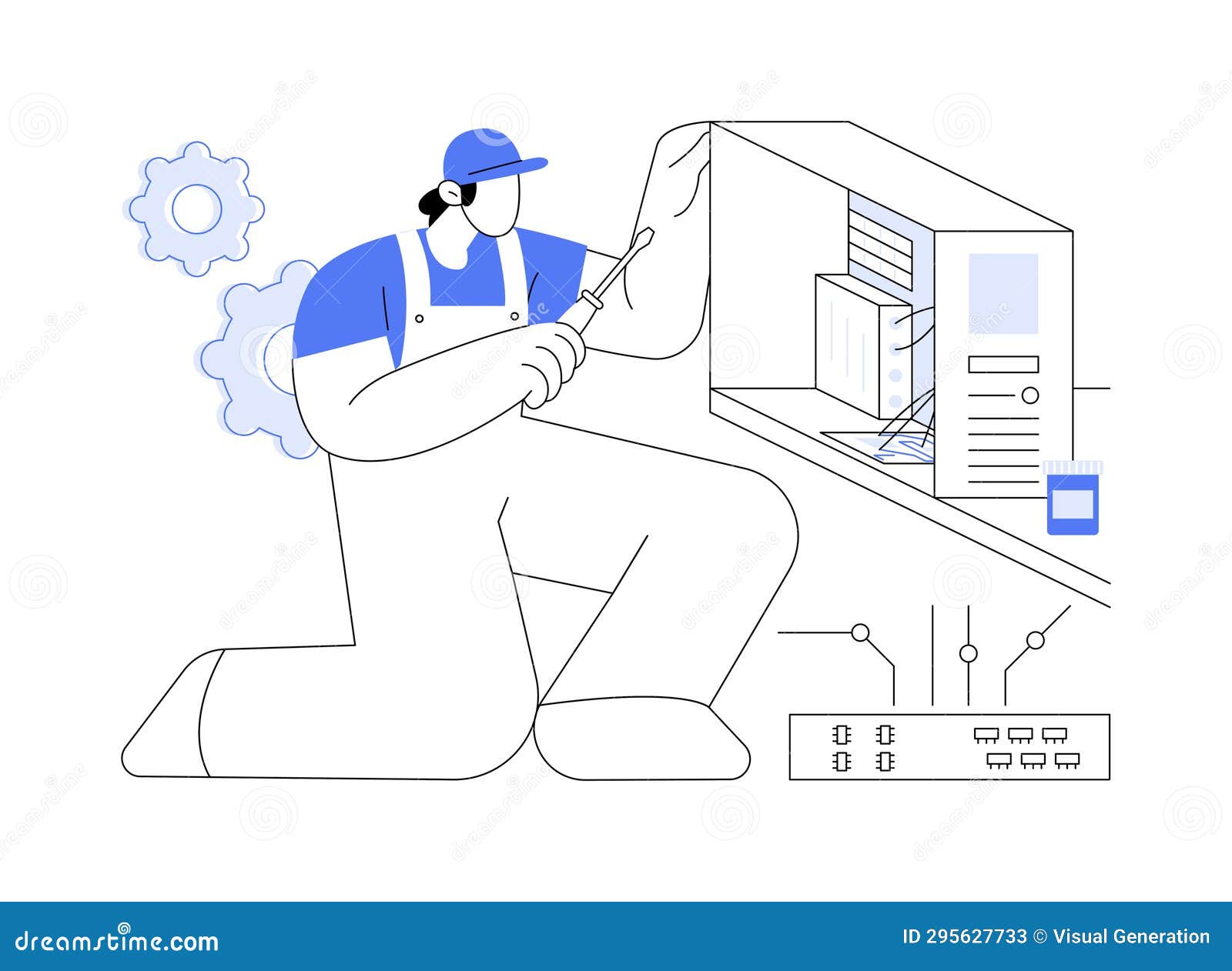 Hardware Repair Abstract Concept Vector Illustration. Stock Vector ...