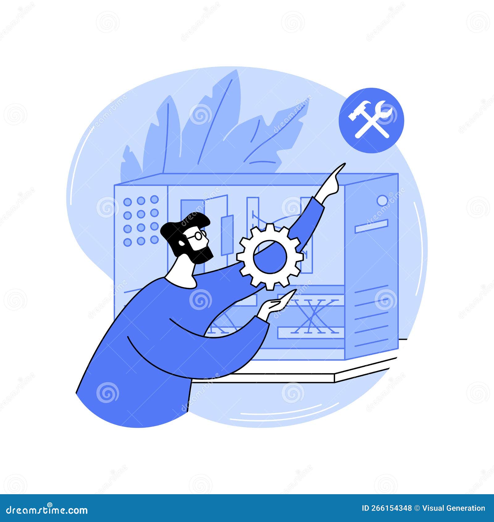 Hardware Repair Isolated Cartoon Vector Illustrations. Stock Vector ...