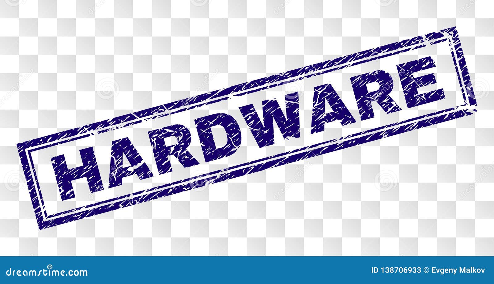 Scratched HARDWARE Rectangle Stamp Stock Vector - Illustration of ...