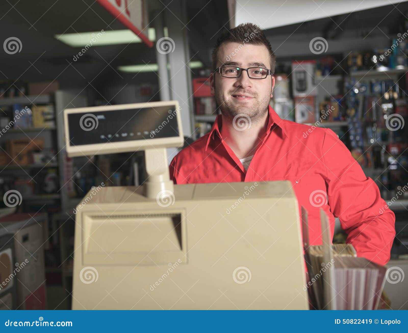 Hardware store employee stock image. Image of clerk, male - 50822419