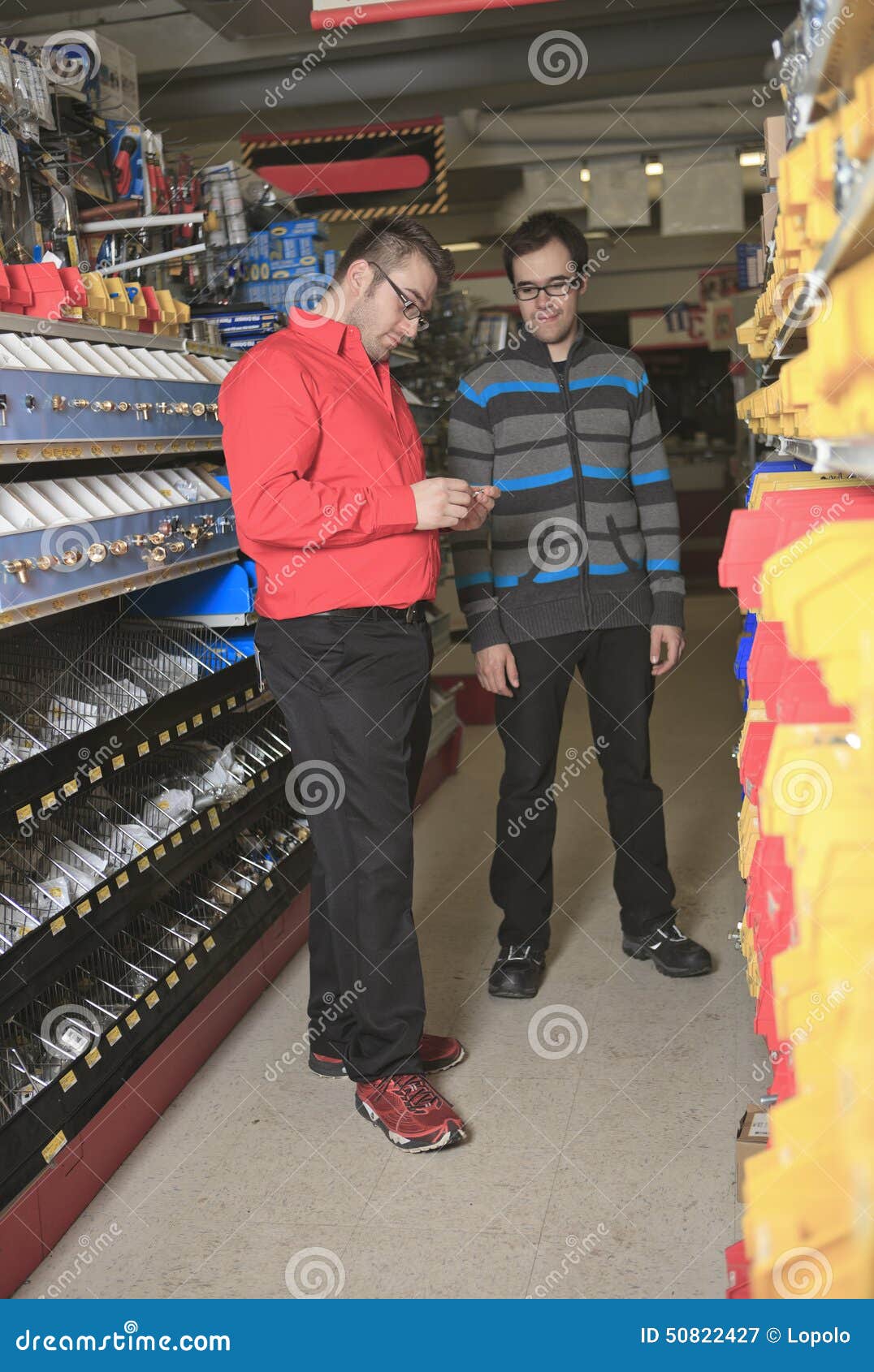 Hardware store employee stock image. Image of craftsperson - 50822427