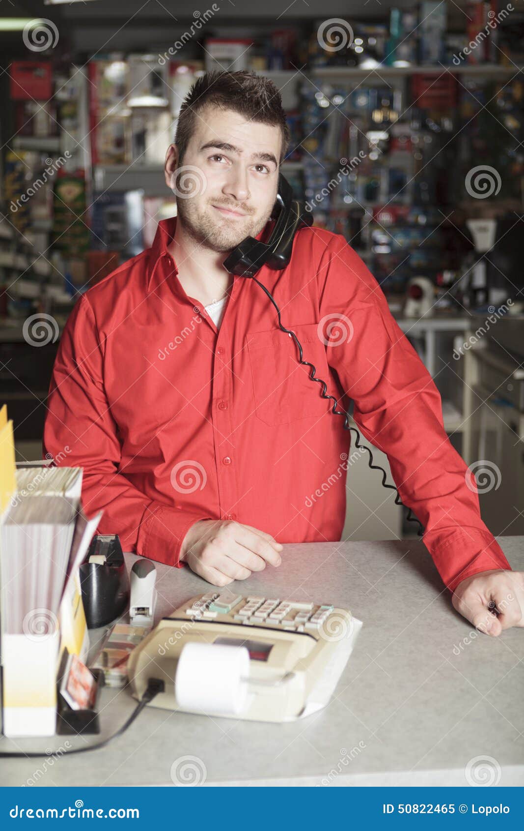 Hardware store employee stock image. Image of hardware - 50822465