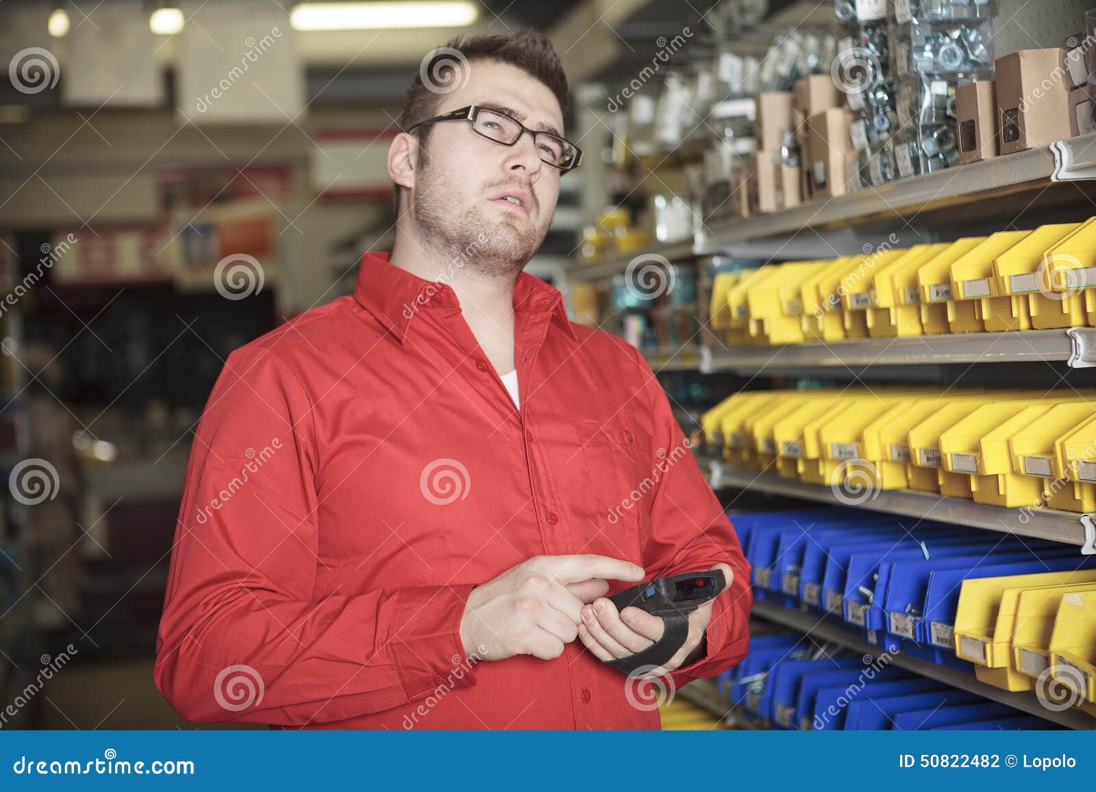 Hardware store employee stock photo. Image of customer - 50822482
