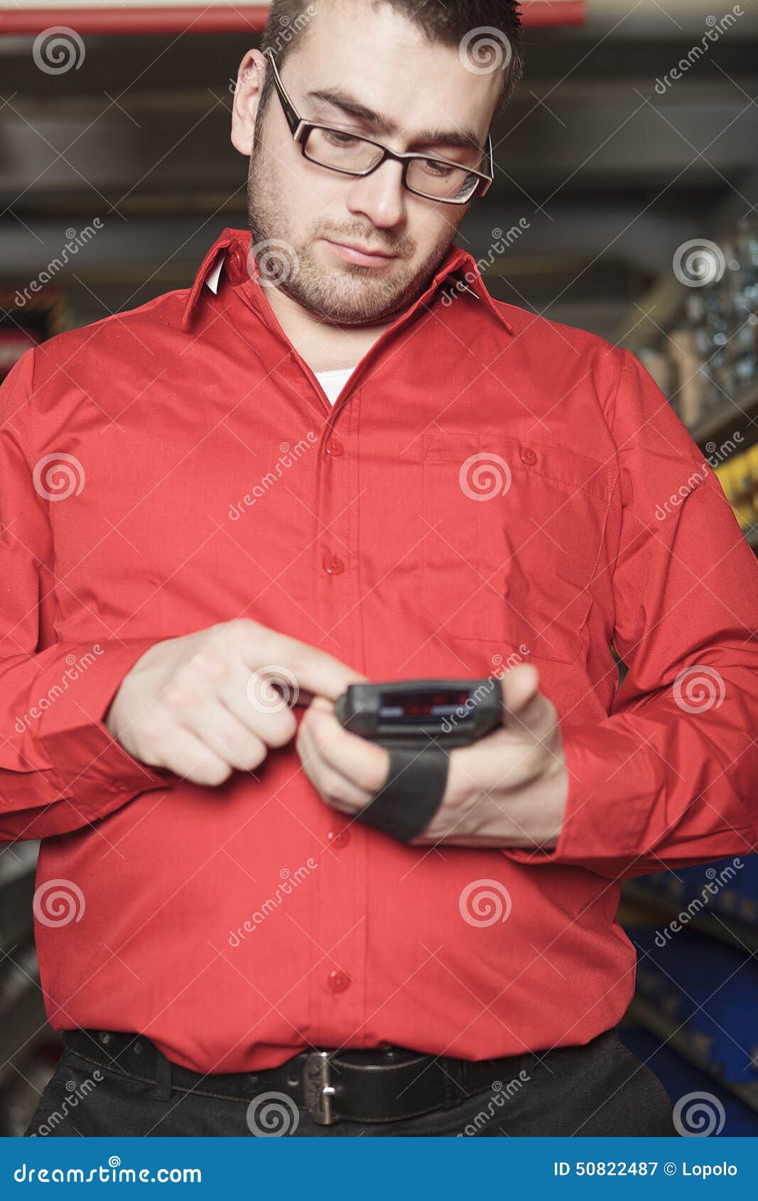 Hardware store employee stock image. Image of employee - 50822487