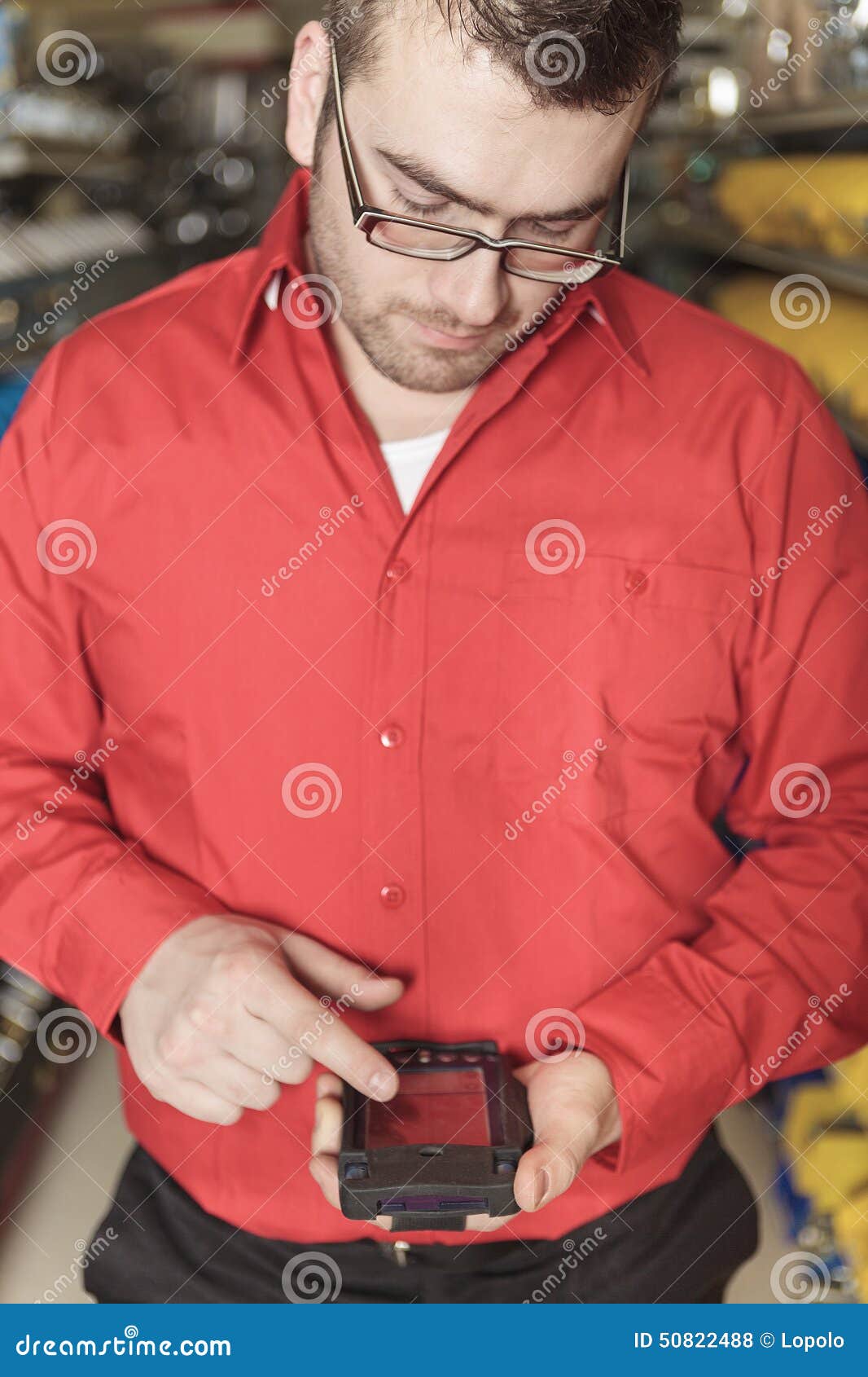Hardware store employee stock photo. Image of hardware - 50822488