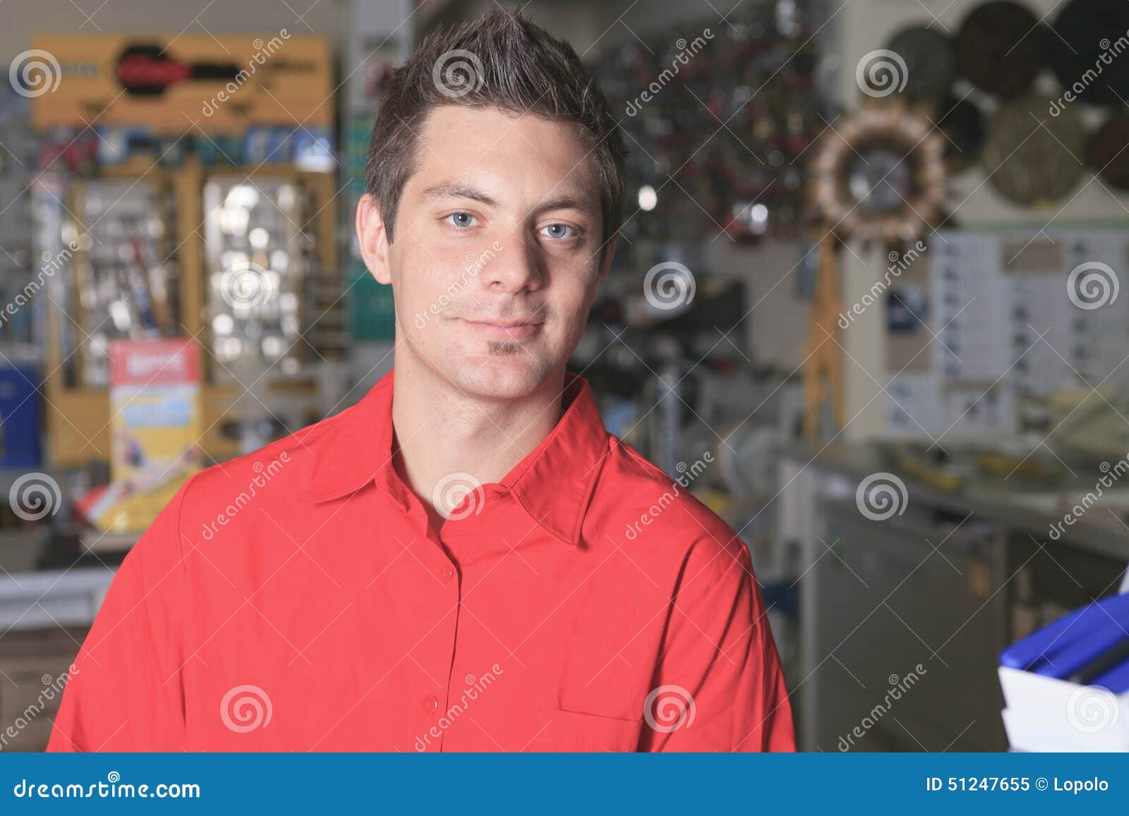 Hardware store employee stock image. Image of customer - 51247655