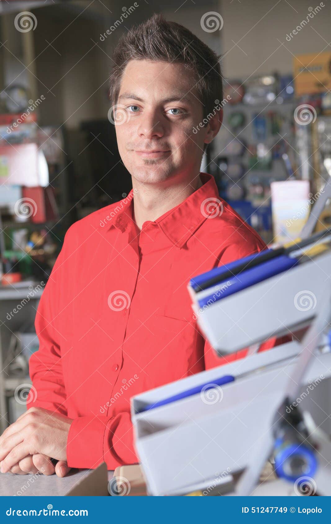 Hardware store employee stock image. Image of occupation - 51247749