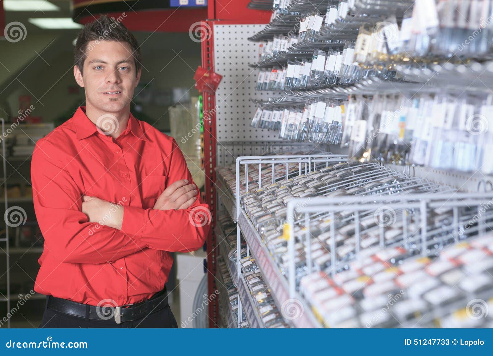 Hardware store employee stock image. Image of people - 51247733