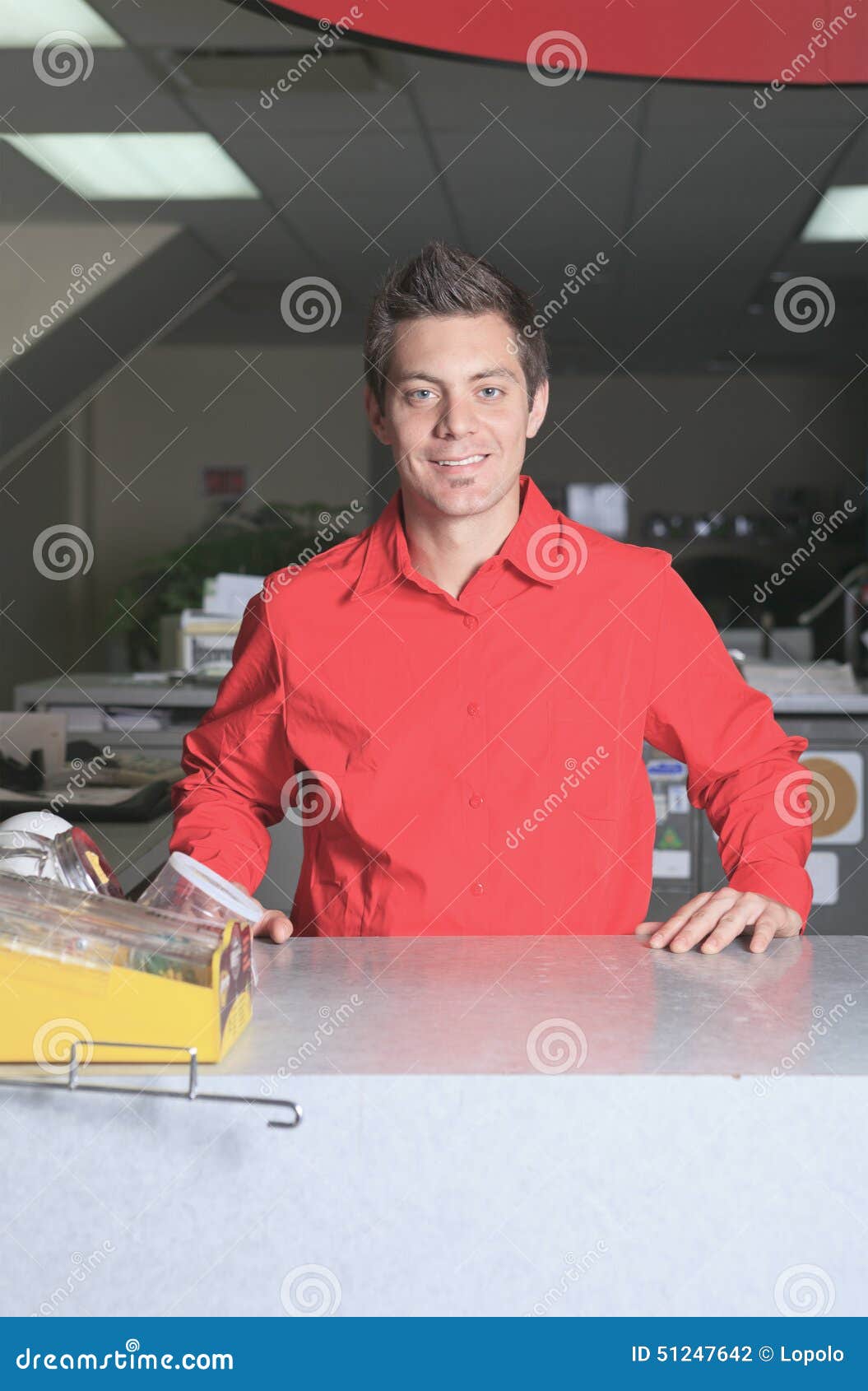 Hardware store employee stock photo. Image of retail - 51247642