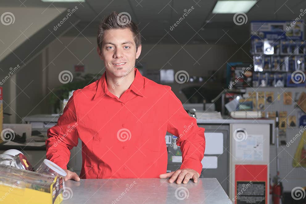 Hardware store employee stock image. Image of caucasian - 51247739