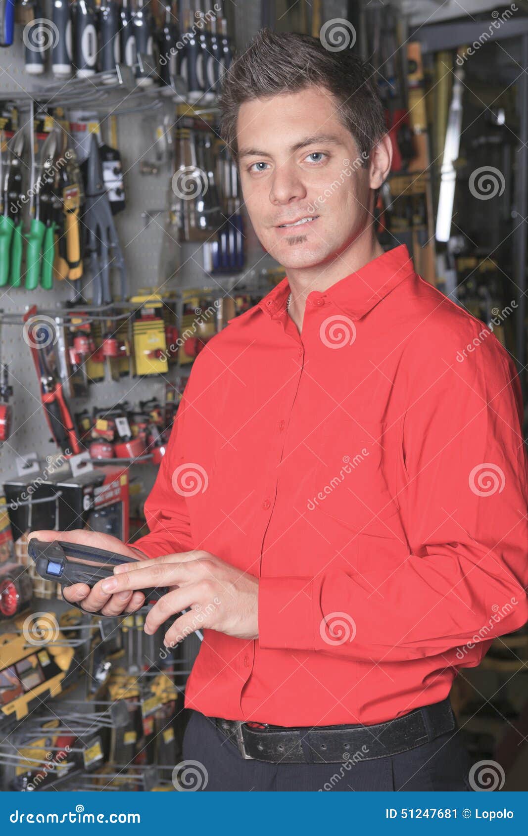 Hardware store employee stock image. Image of pride, store - 51247681