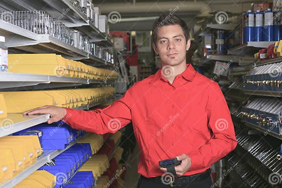 Hardware store employee stock photo. Image of male, customer - 51247710