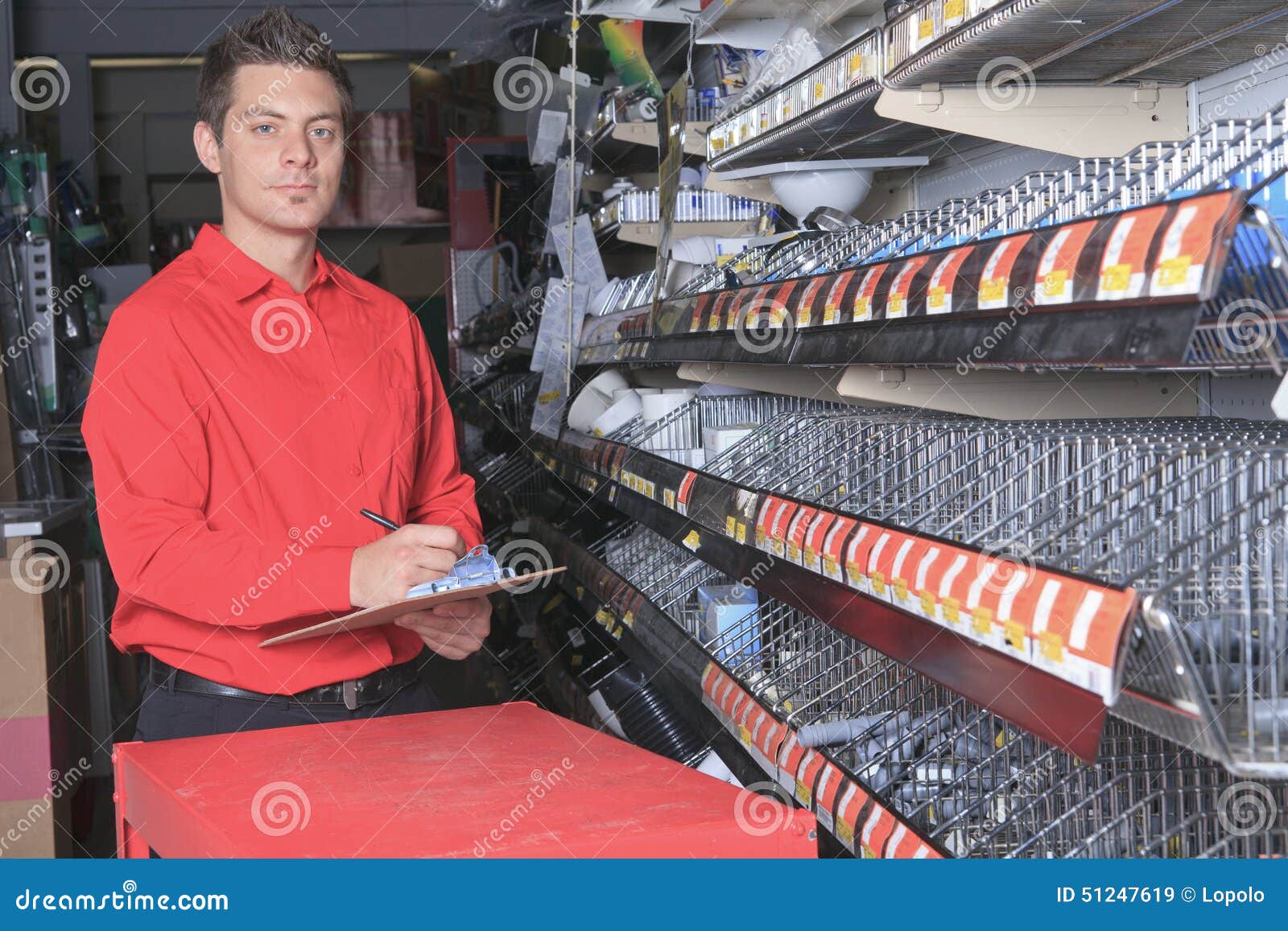 Hardware store employee stock image. Image of customer - 51247619