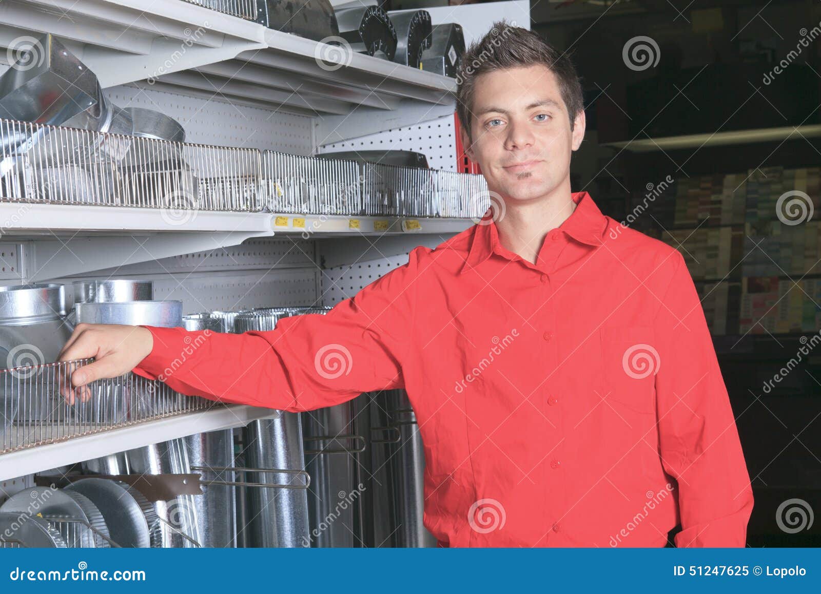 Hardware store employee stock image. Image of craftsperson - 51247625