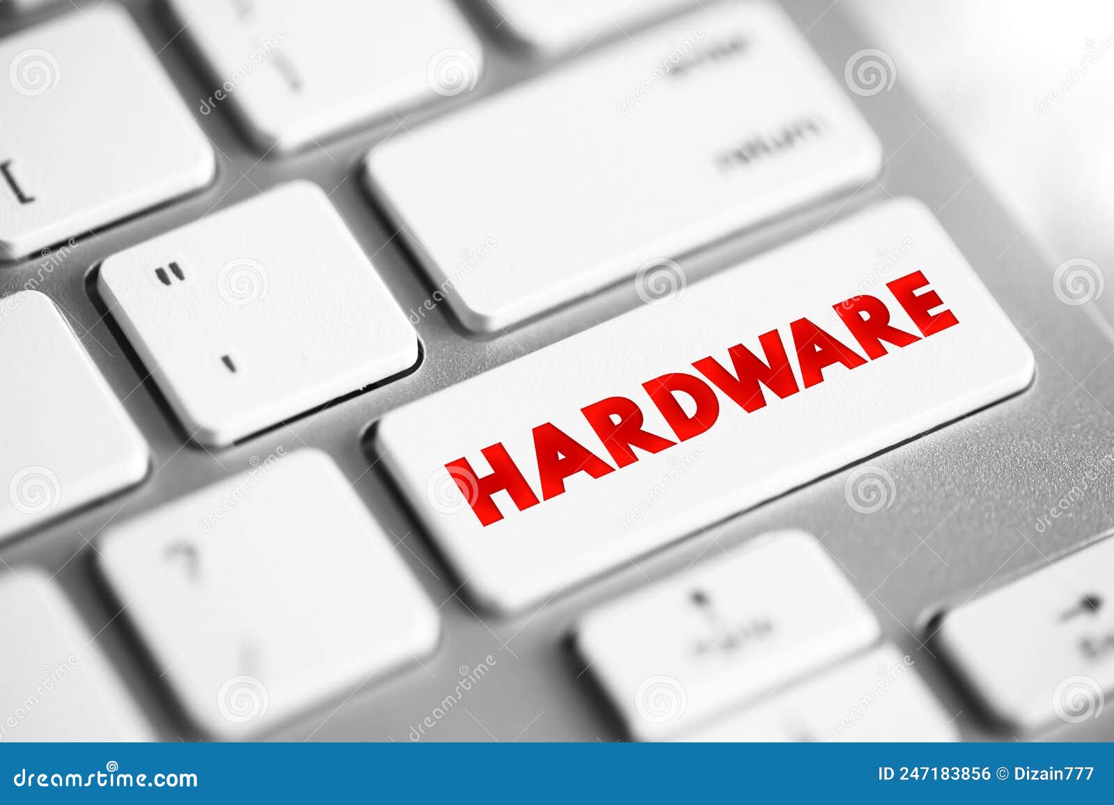 Hardware Text Button on Keyboard, Concept Background Stock Photo ...