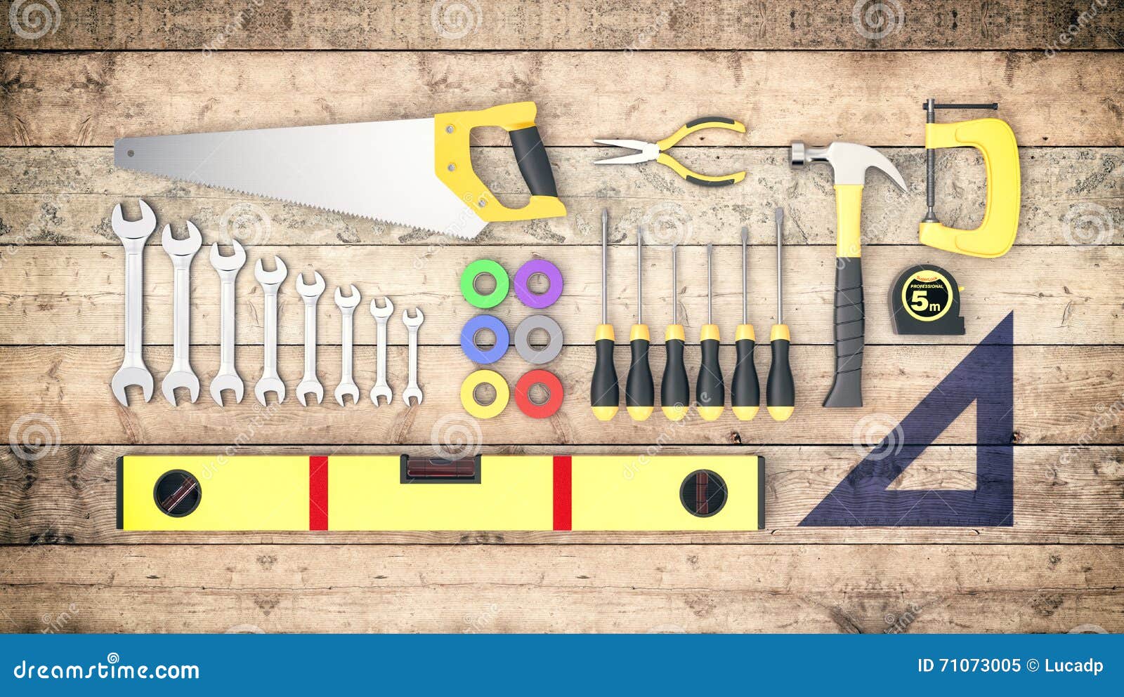 Hardware Tools, Concept of Diy Stock Illustration - Illustration of ...
