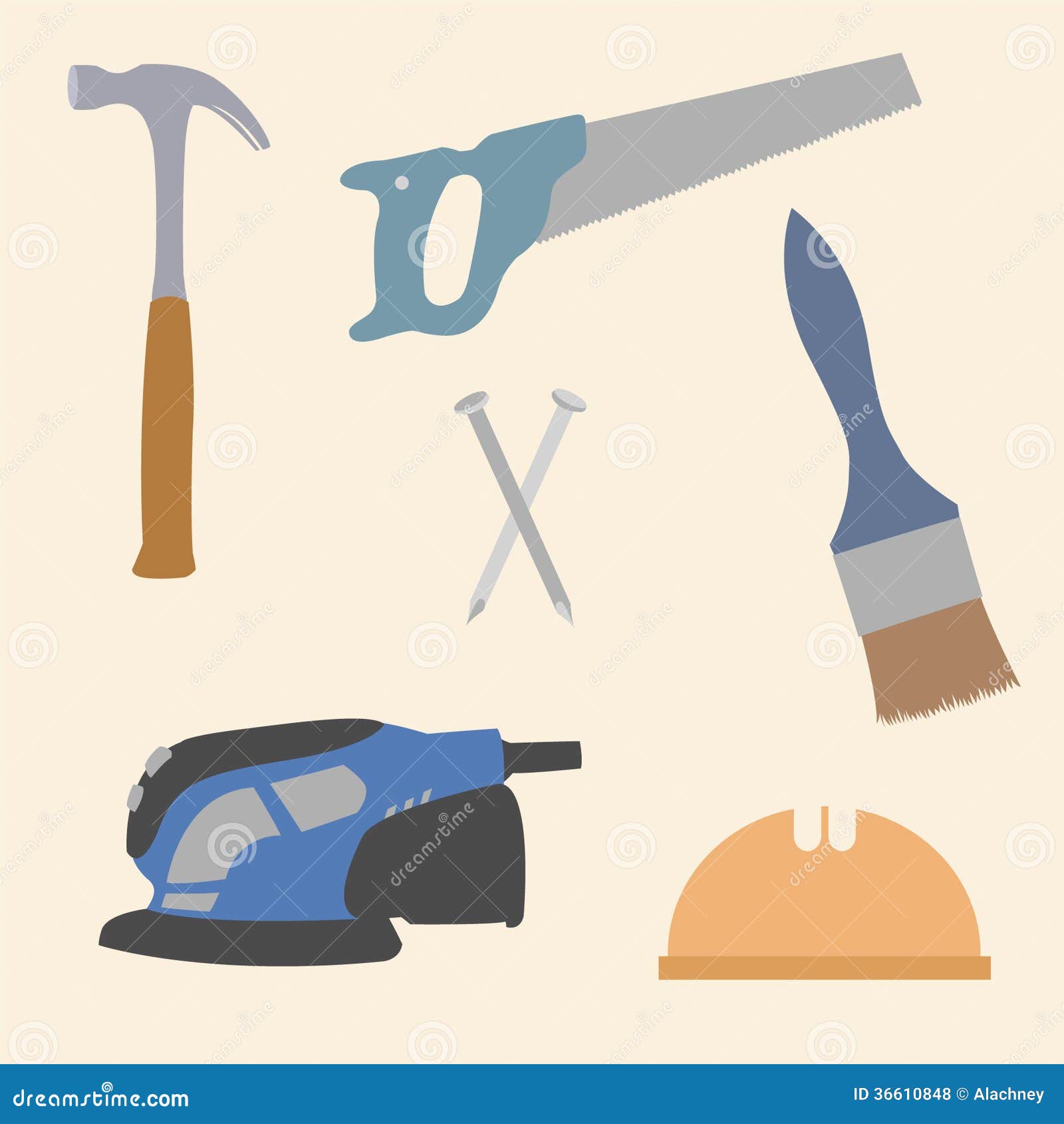 Hardware Tools Icons Vector Illustration Stock Vector - Illustration of ...