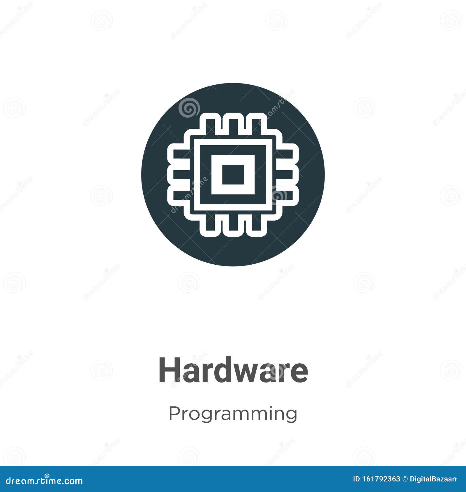 Hardware Vector Icon on White Background. Flat Vector Hardware Icon ...