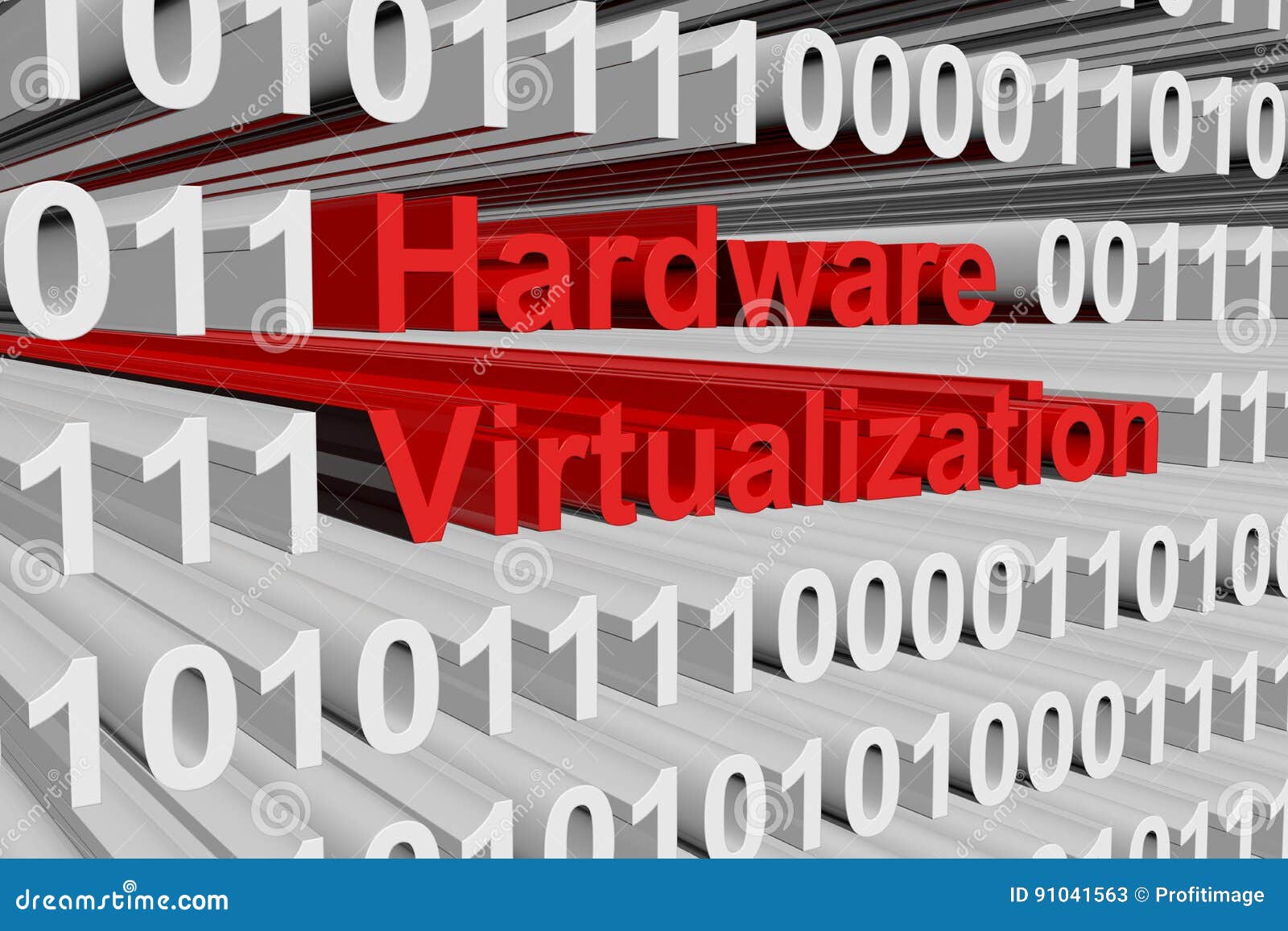 Hardware virtualization stock illustration. Illustration of physical ...