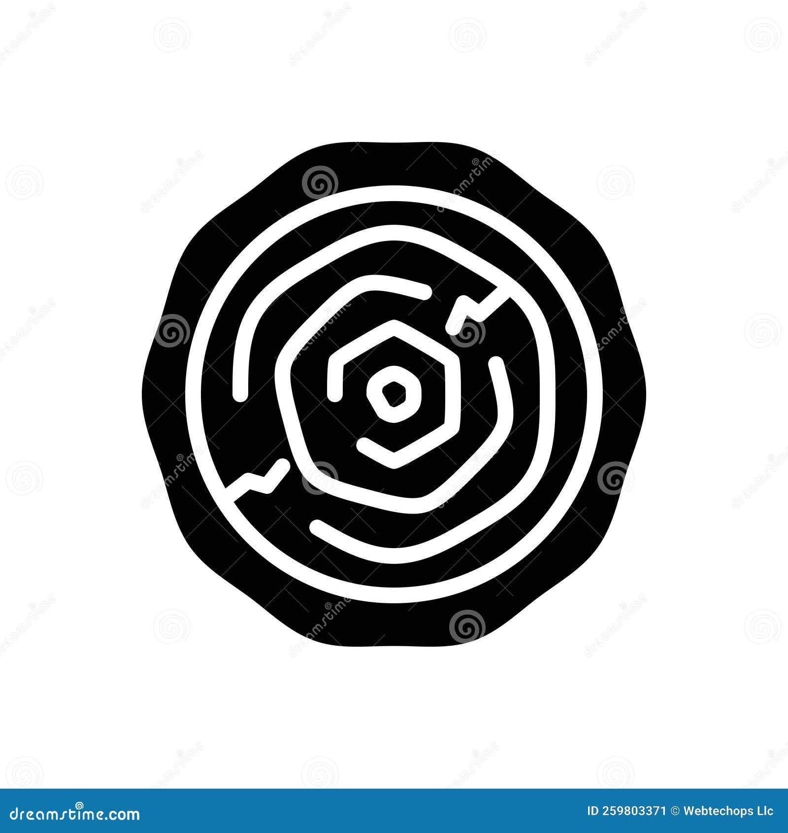 Black Solid Icon for Hardwood, Forest and Wood Stock Vector ...