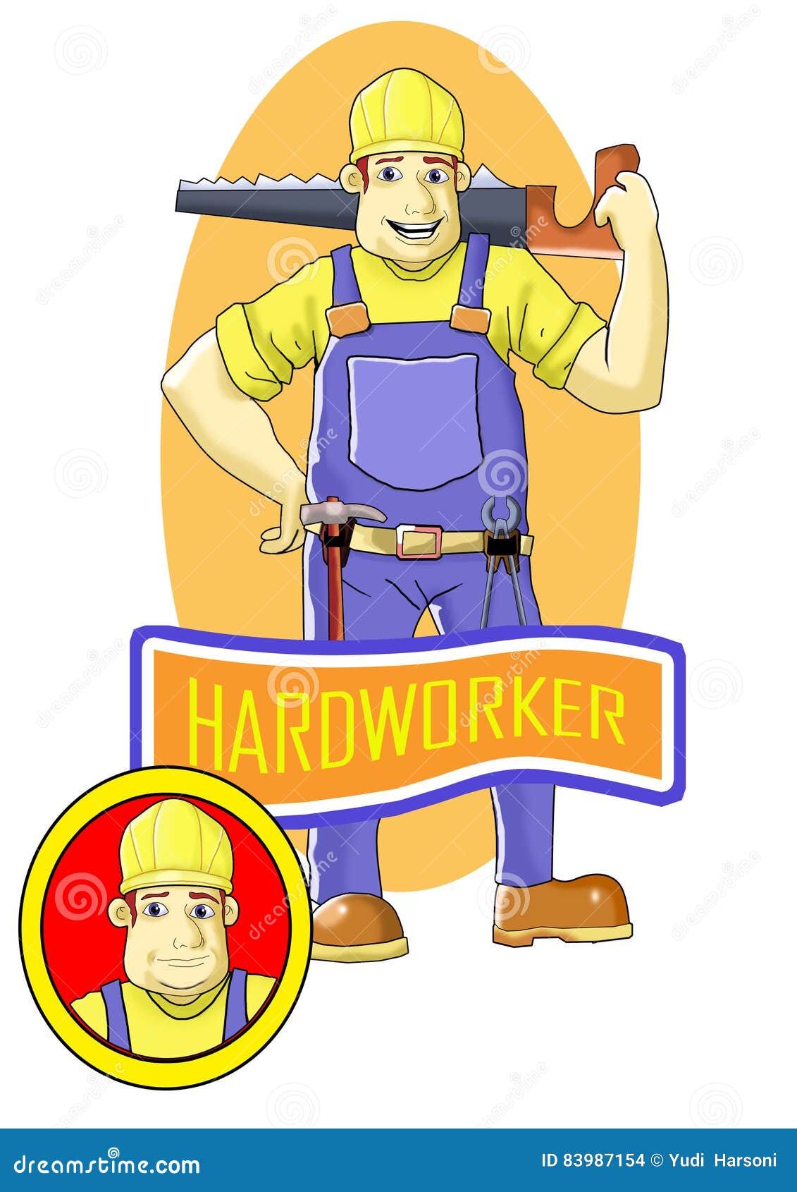 Hardworker stock illustration. Illustration of duty, youth - 83987154