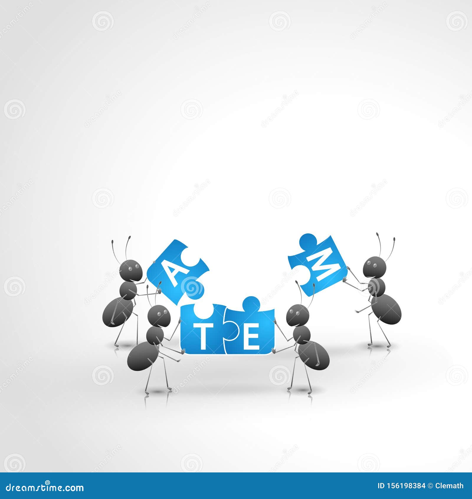 Hardworking Ants Working As a Team. Stock Vector - Illustration of ...