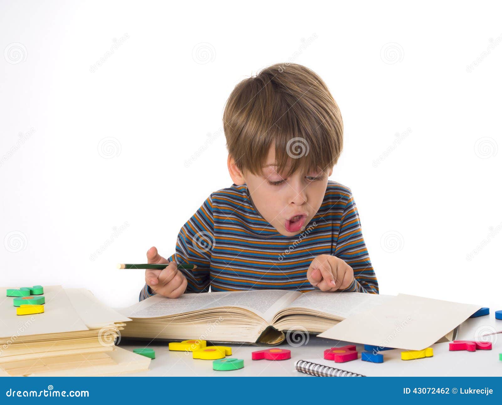 Hardworking boy stock photo. Image of educate, chair - 43072462