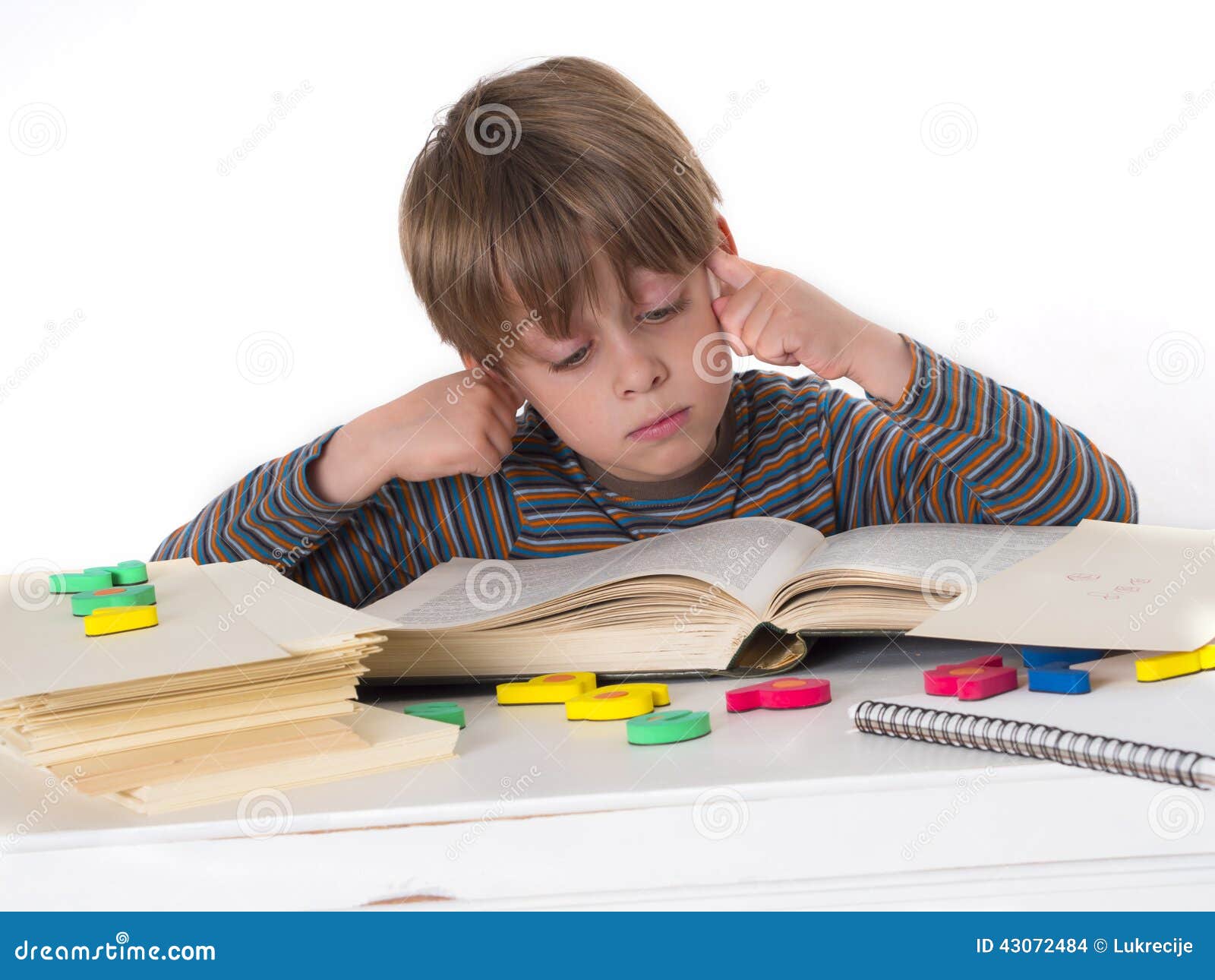 Hardworking boy stock photo. Image of horizontal, childhood - 43072484