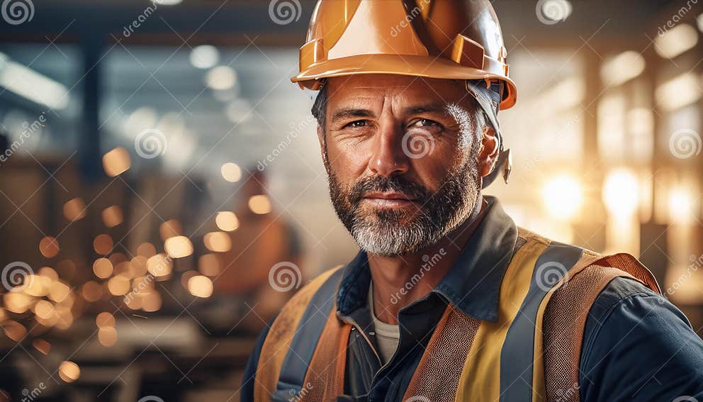 Hard Workers Involved in Construction Activities Stock Illustration ...