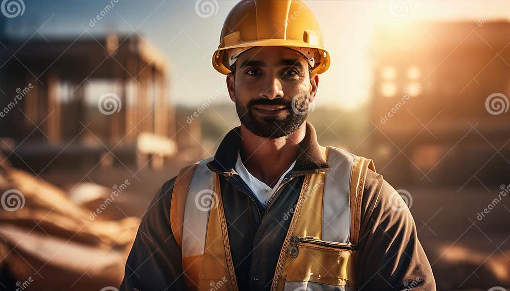 Hard Workers Involved in Construction Activities Stock Illustration ...